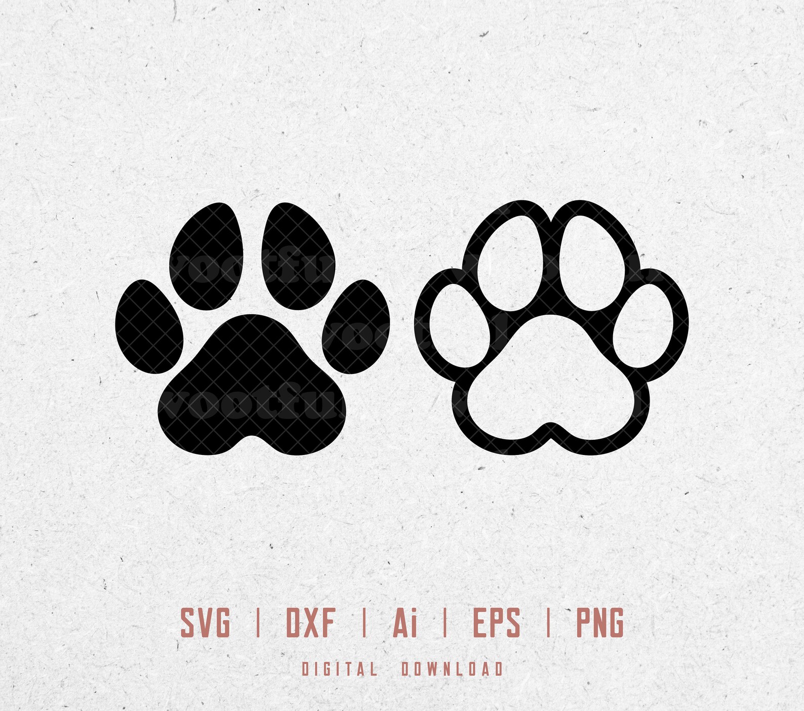 Paw Print Svg, Animal Svg, Paw Outline Svg, Cat Paw Svg, Dog Paw Svg ...
