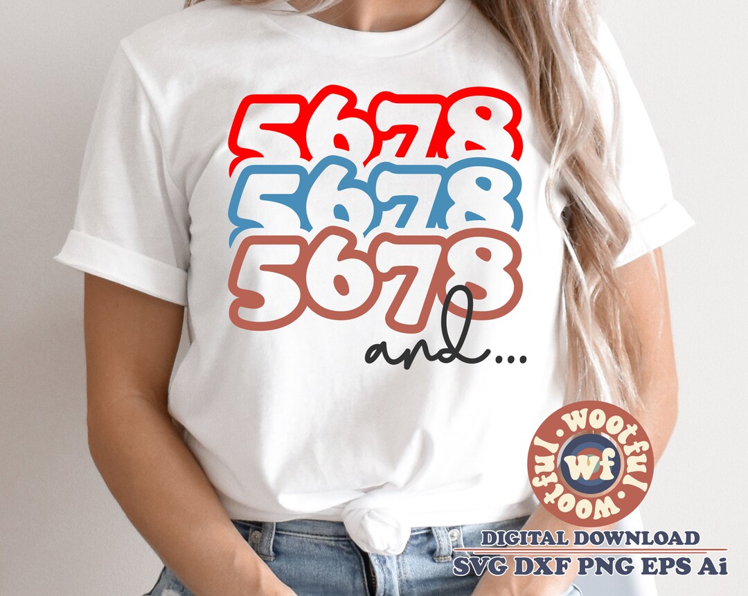 And.. 5 6 7 8 Svg, Dancing Svg, Dance Mom Svg, Dance Fan Svg, Stacked ...