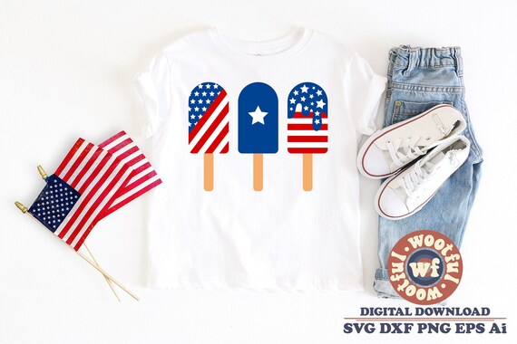 Paletas svg 4 de julio svg Helado svg Patriotic svg USA - Etsy México