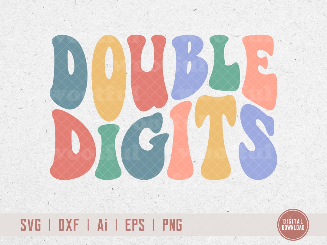 Double Digits Svg Ten Svg Boys Birthday Svg Girls Birthday - Etsy