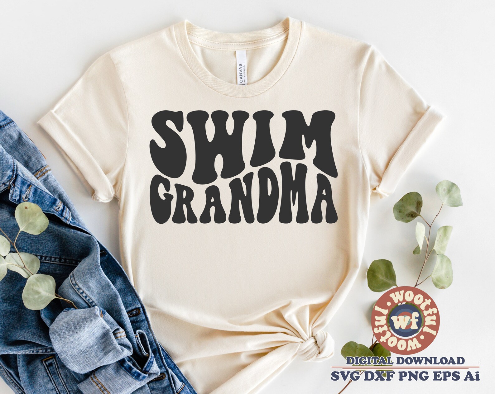 Swim Grandma Svg, Swimming Svg, Swim Nana Svg, Swimmer Svg, Wavy ...