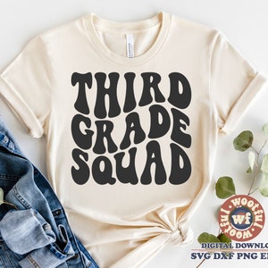 Third Grade Squad Svg, 3rd Grade Svg, Back to School Svg, Teacher Svg ...