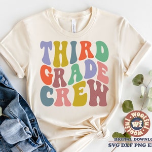 Third Grade Crew Svg, 3rd Grade Svg, Back to School Svg, Teacher Svg ...