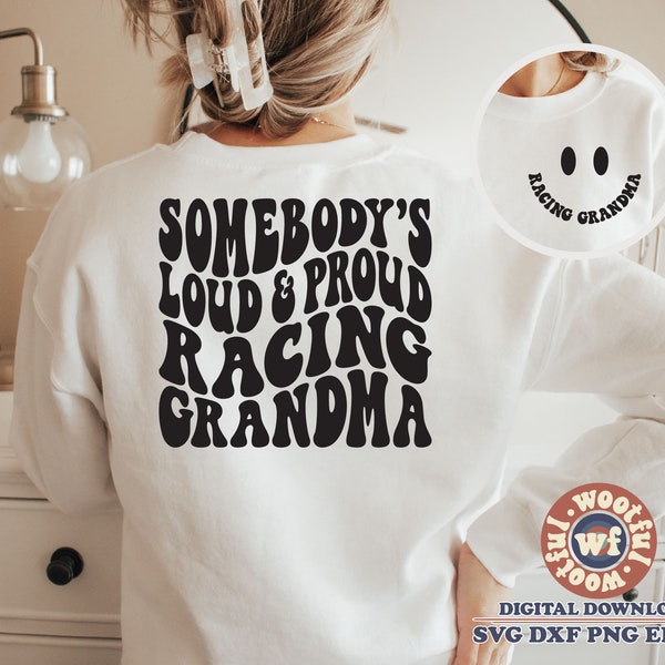 Racing Grandma Svg - Etsy