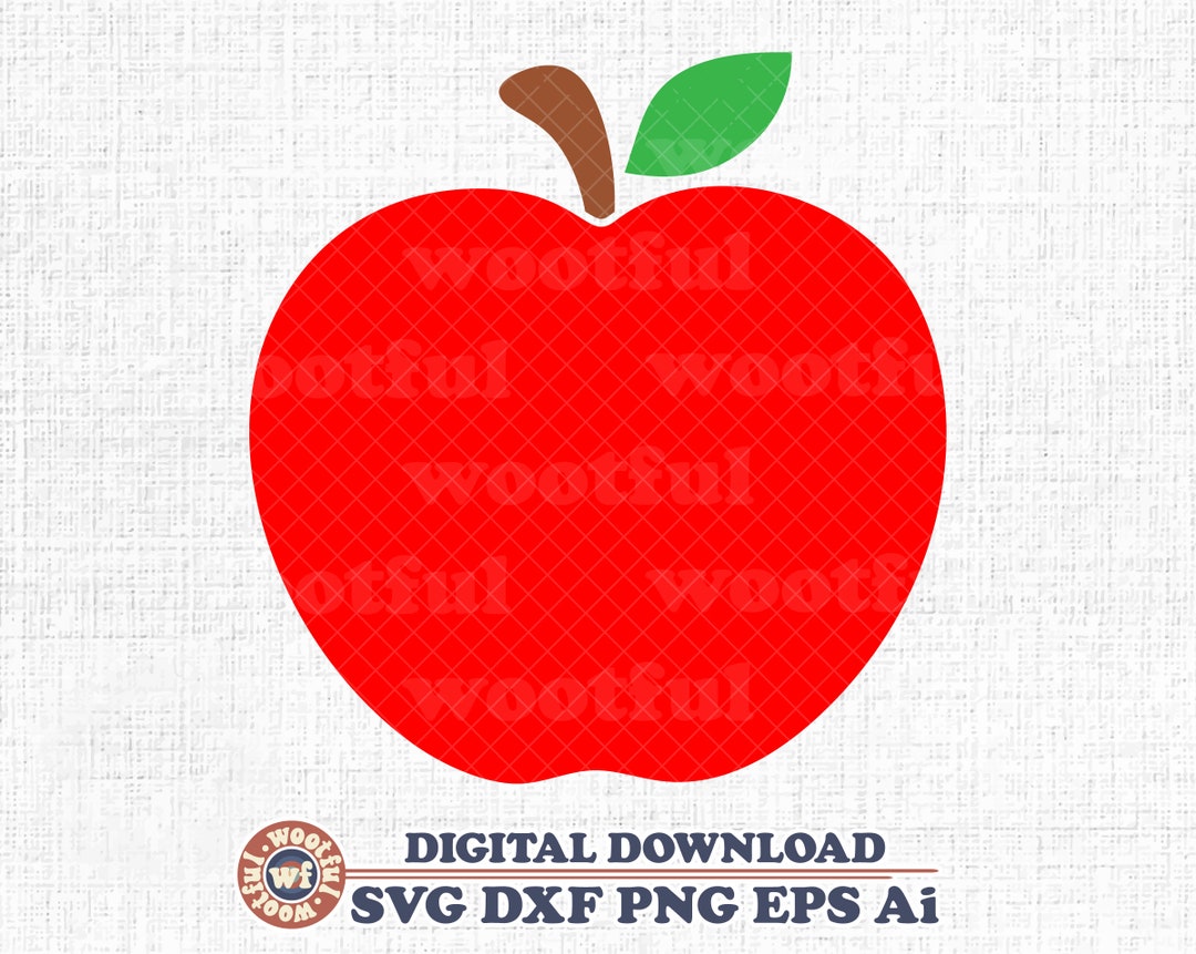 Apple Svg, Fruit Svg, Apple Clipart, Summer Svg, Back to School Svg ...