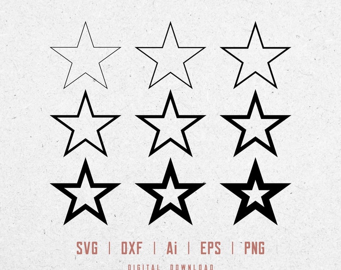Cowboy Stern Clipart, Doppel-Stern-Svg, Stern-Umriss-Png, Cowboy-Stern ...