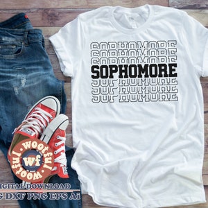 Sophomore Svg, Stacked Svg, Sophomore Class Svg, Back to School Svg ...
