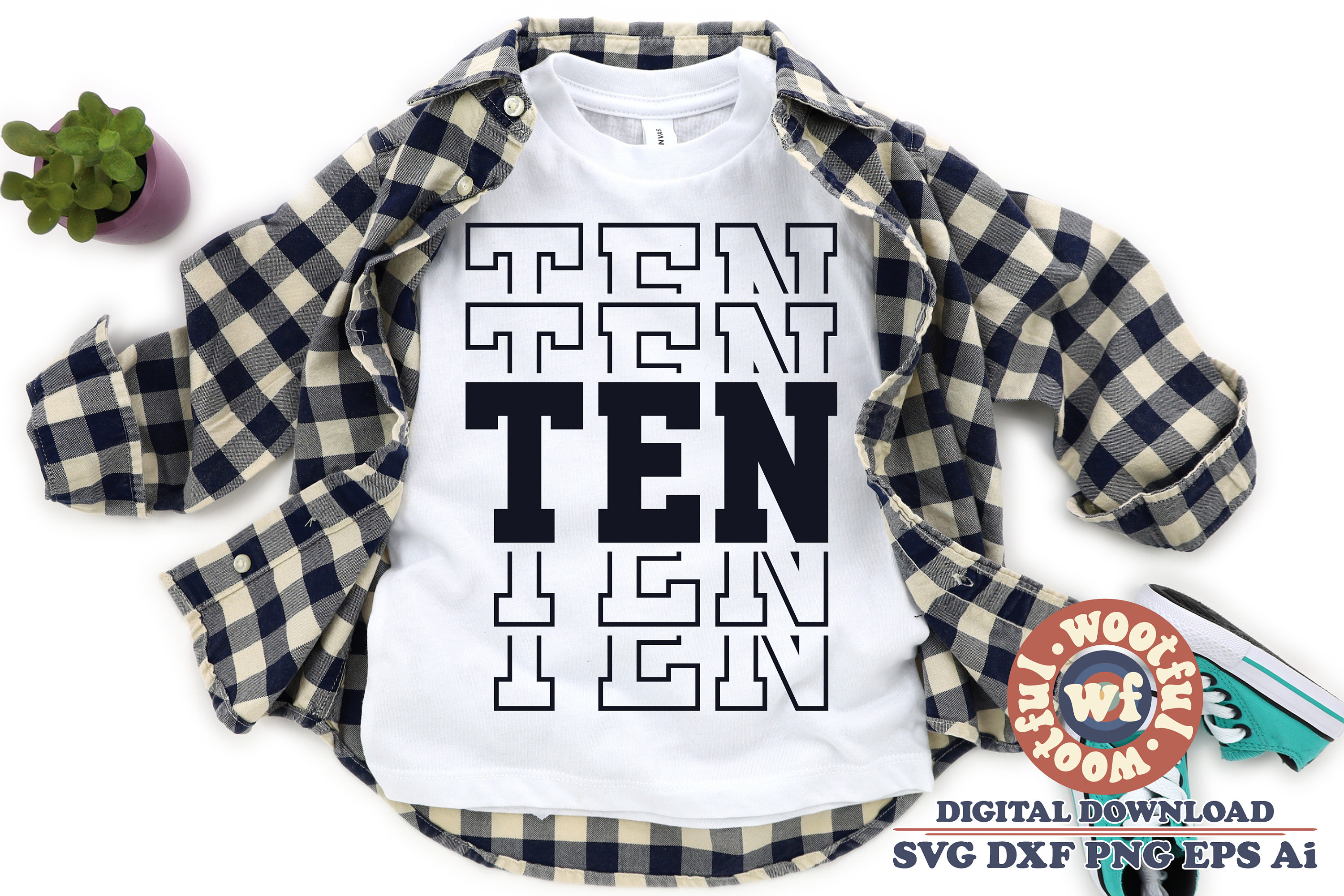 Ten Svg, Boys Birthday Svg, Girls Birthday Svg, I Am 10 Svg, 10th ...