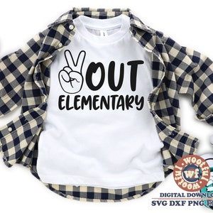 Peace Out Elementary Svg, Graduation Svg, Last Day Svg, Last Day of ...