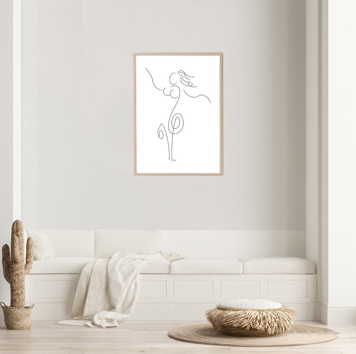 Line Abstract Nude Women Drawing Minimalist Trace Black And Etsy
