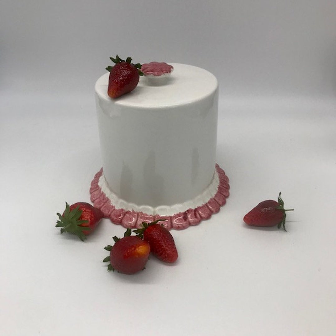 Lucious Glazed Ceramic Cake Dome - Etsy