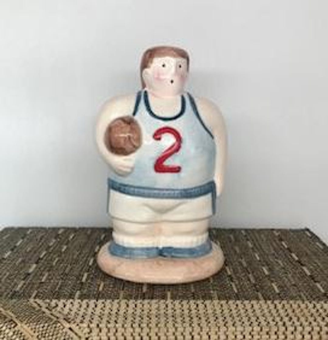 Vintage Basketball Player Ceramic Bank - 1990's - Etsy