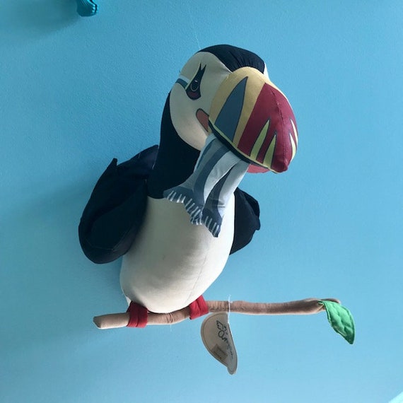 Vintage Angelitos Stuffed Puffin With Fish With Plastic Wire - Etsy