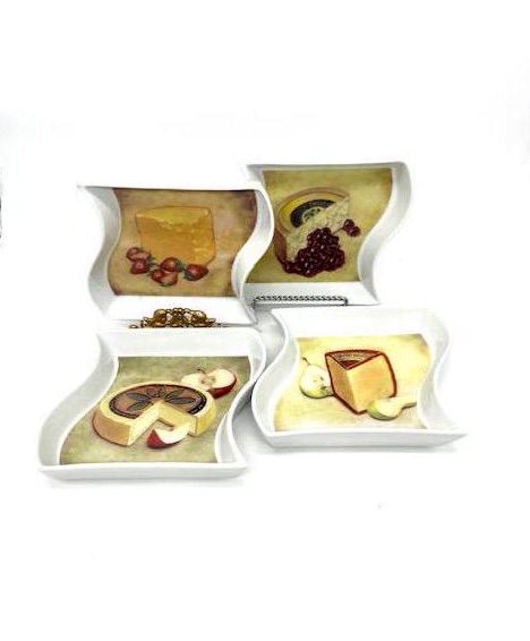 Cider House 4 Piece Set of Ceramic Cheese Appetizer Plates - Etsy