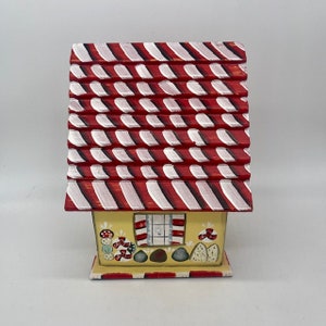 Whimsical Hand Painted Candy Themed Wooden Birdhouse - Etsy