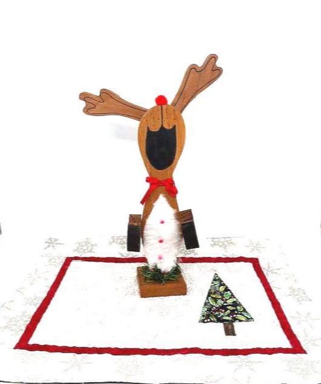 Vintage Wooden Reindeer Figurine With Movable Arms and Antlers - Etsy