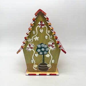 Whimsical Hand Painted Candy Themed Wooden Birdhouse - Etsy