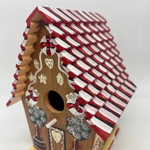 Whimsical Hand Painted Candy Themed Wooden Birdhouse - Etsy