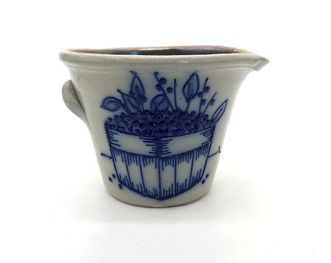 Vintage Grey Blueberry Pitcher With Dark Blue Sculpted Blueberries - Etsy