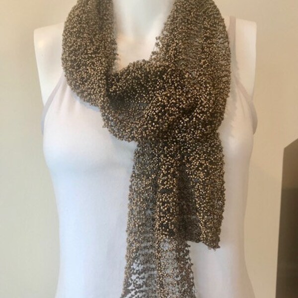Beaded Scarf - Etsy