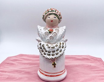 Vegetables and Leaves Beautiful Glazed Ceramic Nantucket Pitcher ...