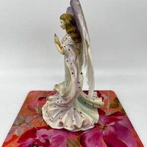Angels of Healing Angel Figurine With Crystal and Real Feathers Number ...