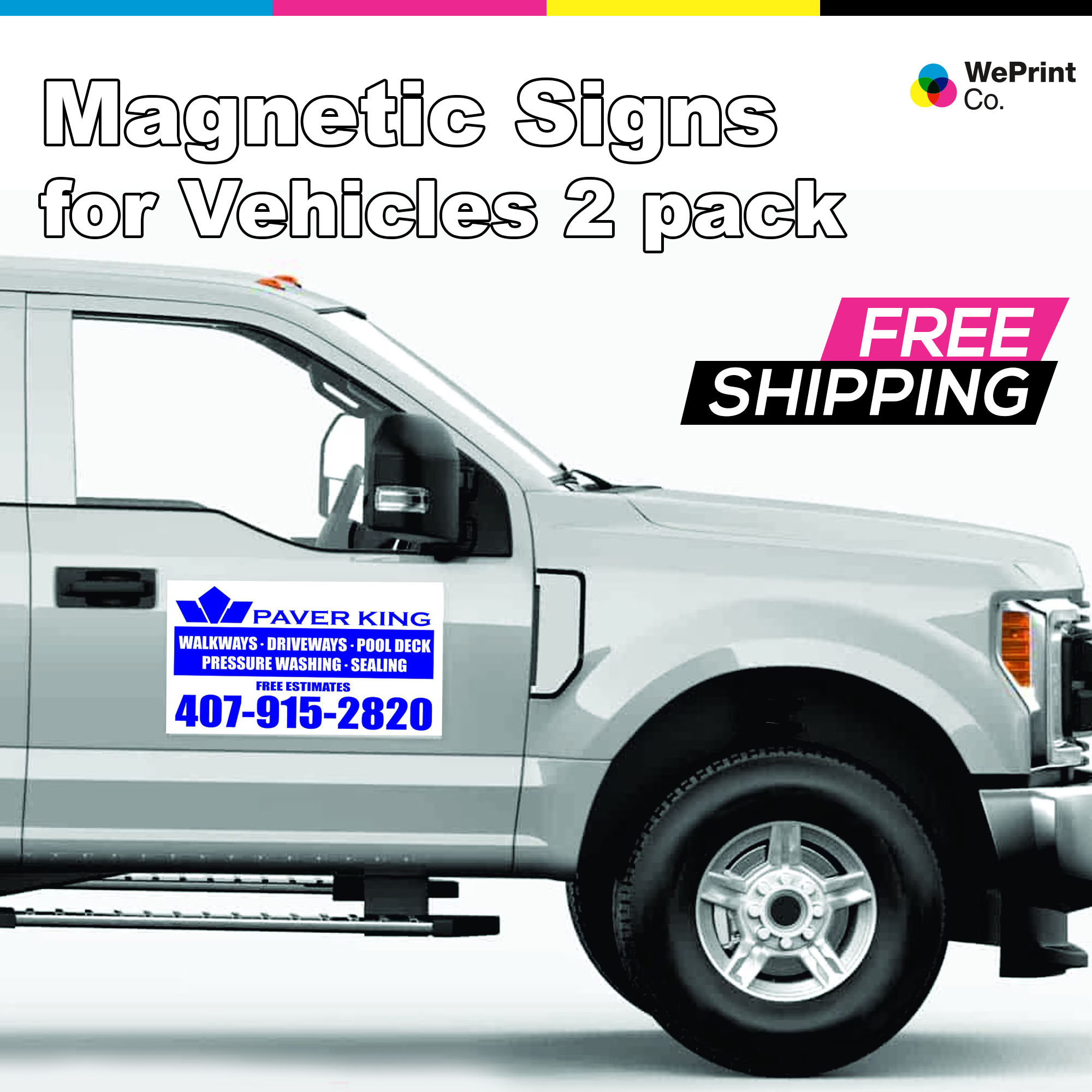 Personalized Magnetic Signs for Vehicles 2 Pack Car Magnet Signs With ...