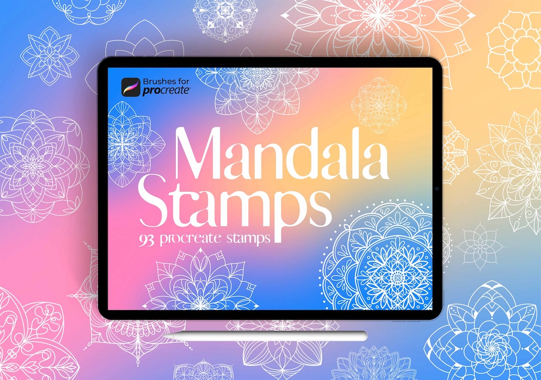 90+ Procreate Mandala Stamp Brushes: Ornamental Decorative Boho ...