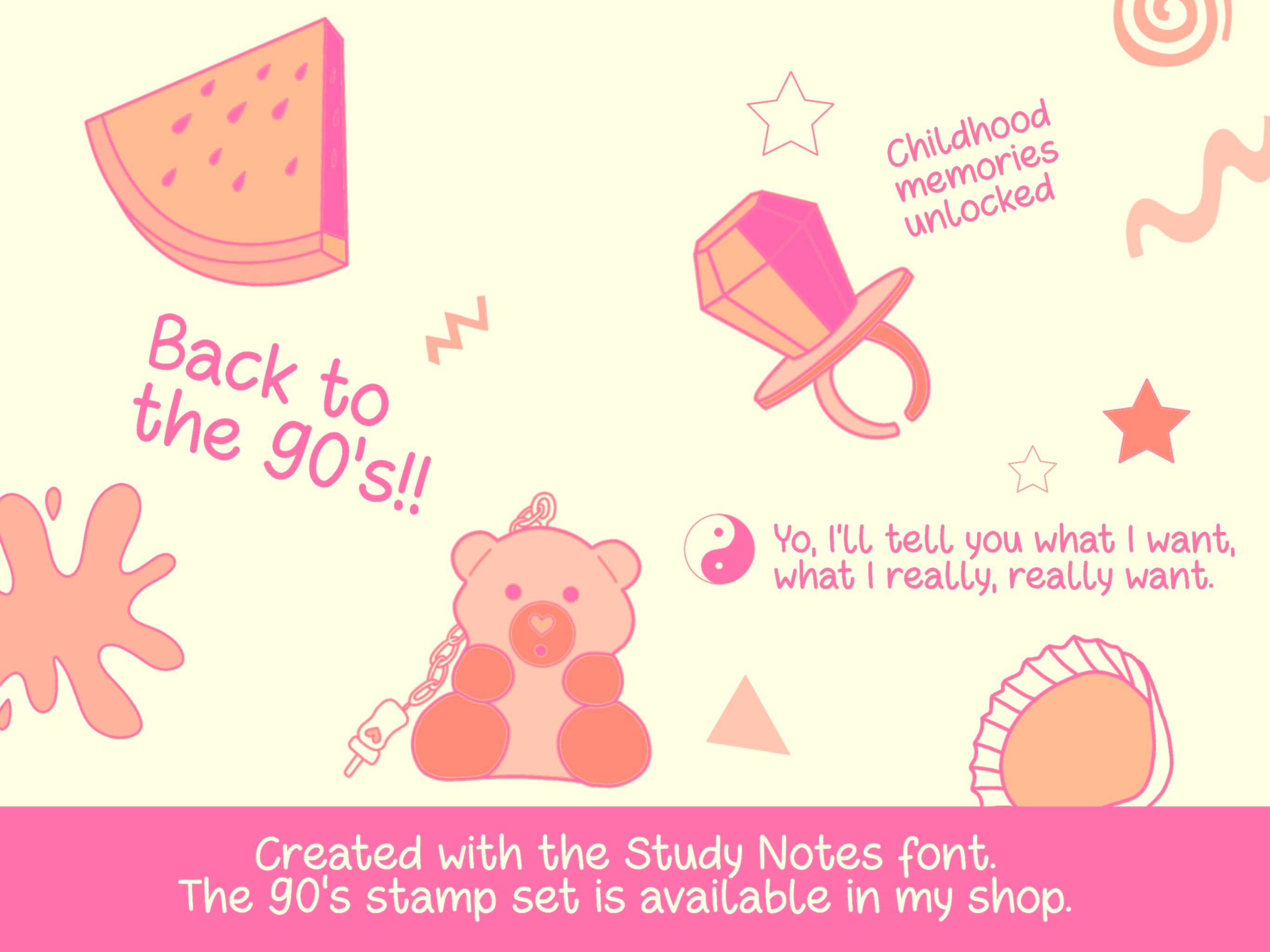 Study Notes Handwritten Font: Modern Handwriting for Notes Goodnotes ...