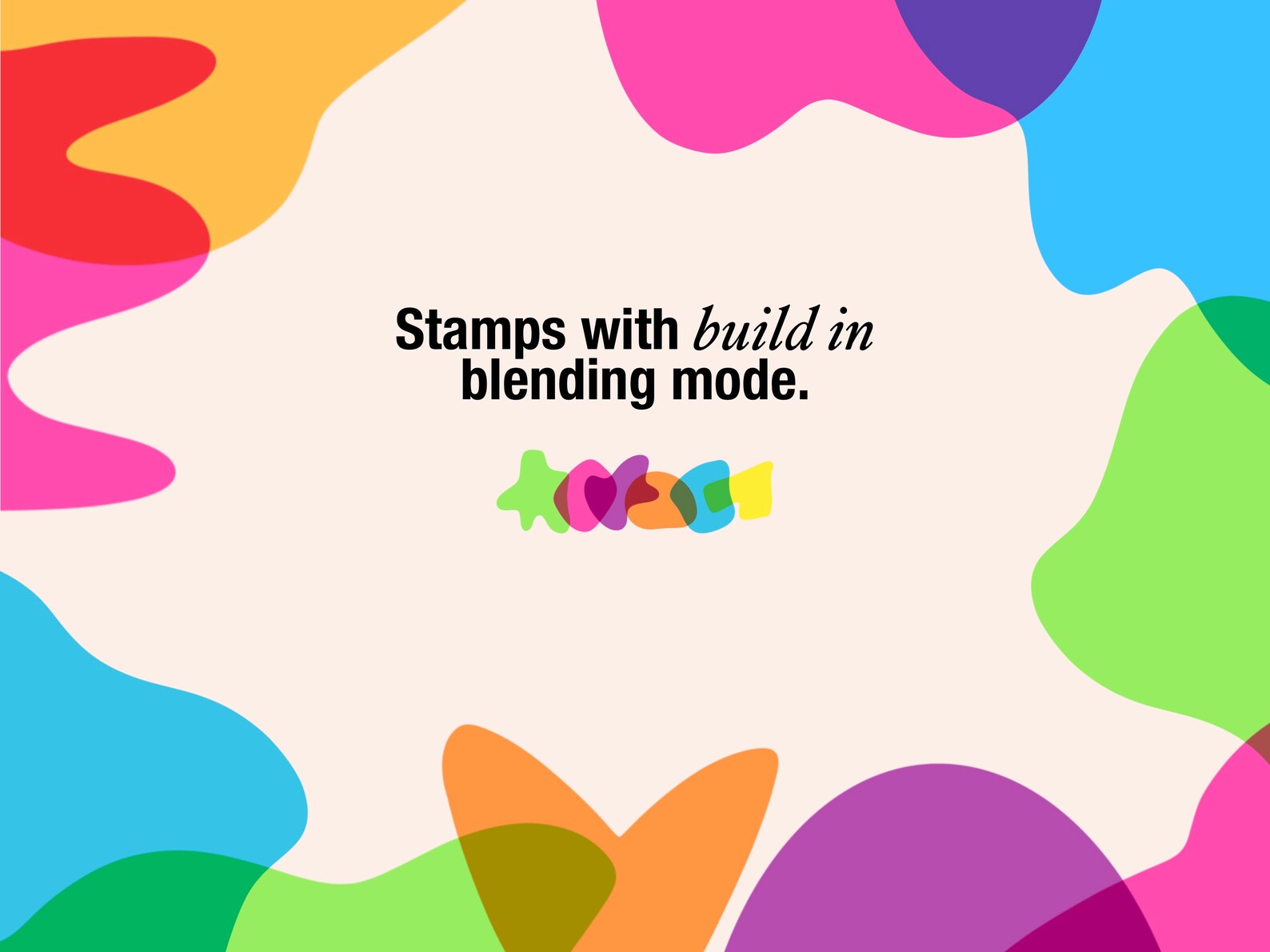 140+ Procreate Riso Shape Stamp Brushes: Risograph, Organic & Simple ...