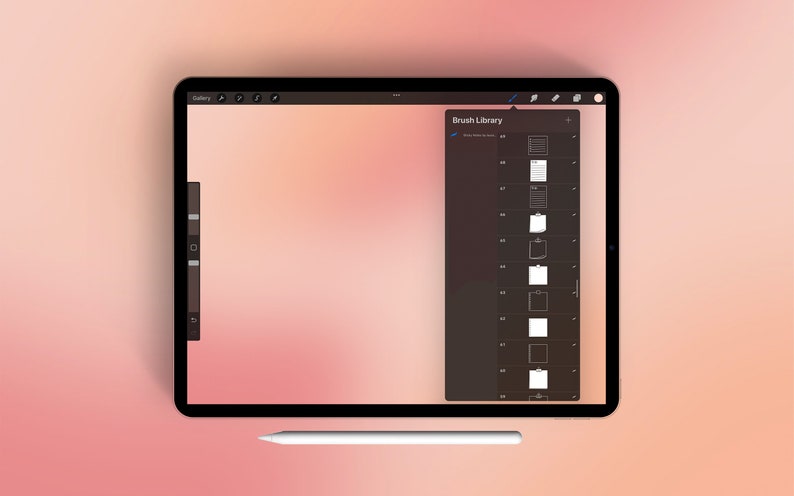 150+ Procreate Sticky Notes Stamp Brushes | Digital Planner Stamps ...