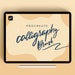 Procreate Calligraphy Brush Hand Lettering Brush for Procreate Digital ...