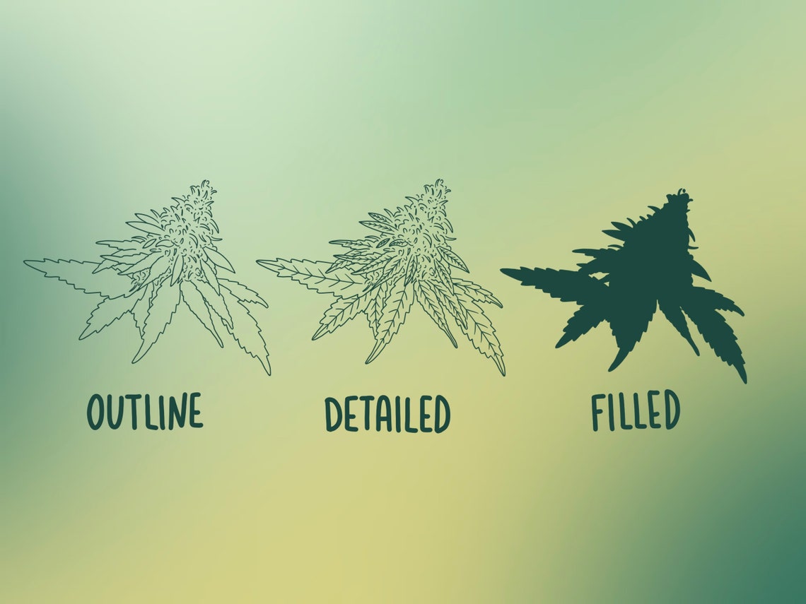 50+ Procreate Cannabis Stamp Brushes: Weed Stamps 420 Brush Pack ...