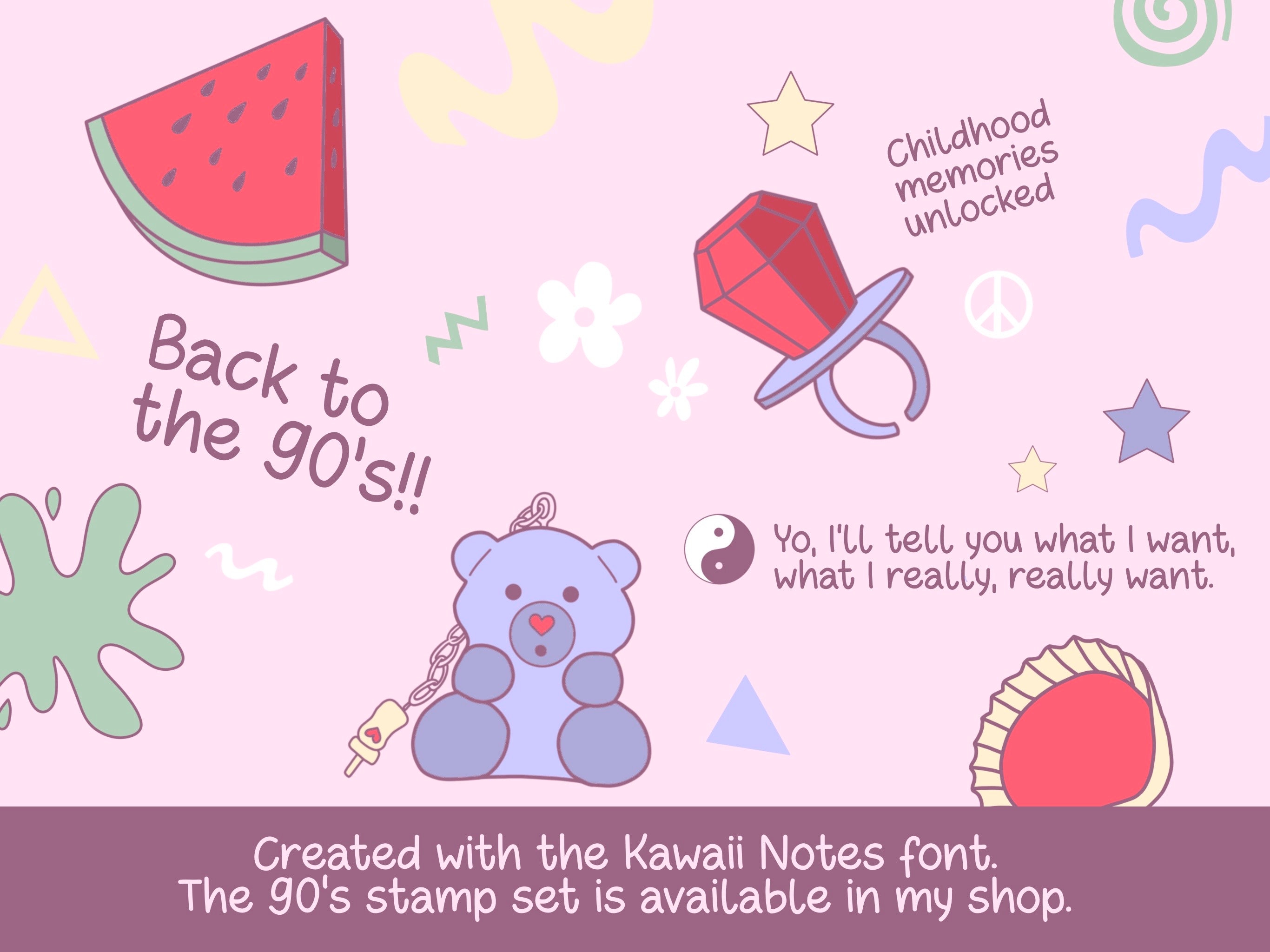 Kawaii Notes Handwritten Font, Modern Handwriting Font, Student Notes ...