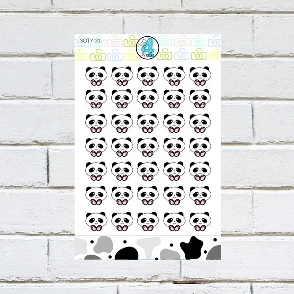 Panda Bear Stickers - Etsy