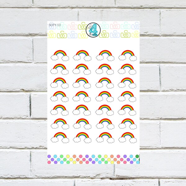 Rainbow Stickers - Etsy
