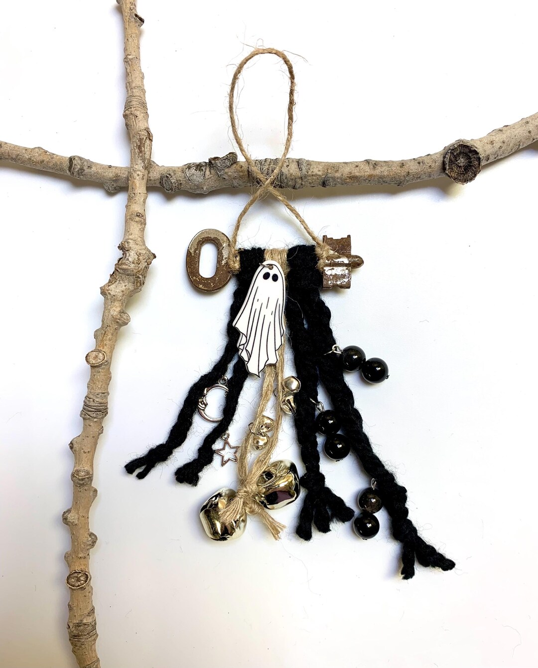 Skeleton Key Blessing Bell for Door Ghost Friend Vintage Ward, Altar ...