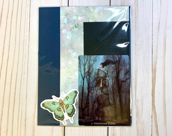 Oracle Card Scrapbook Supplies - Persephone Rising - Halloween Ephemera ...