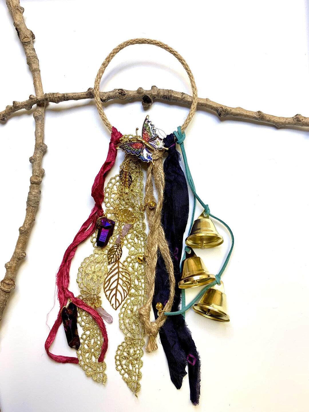 Home Blessing Bells - Butterfly - Sound Cleansing, Wiccan Positive ...