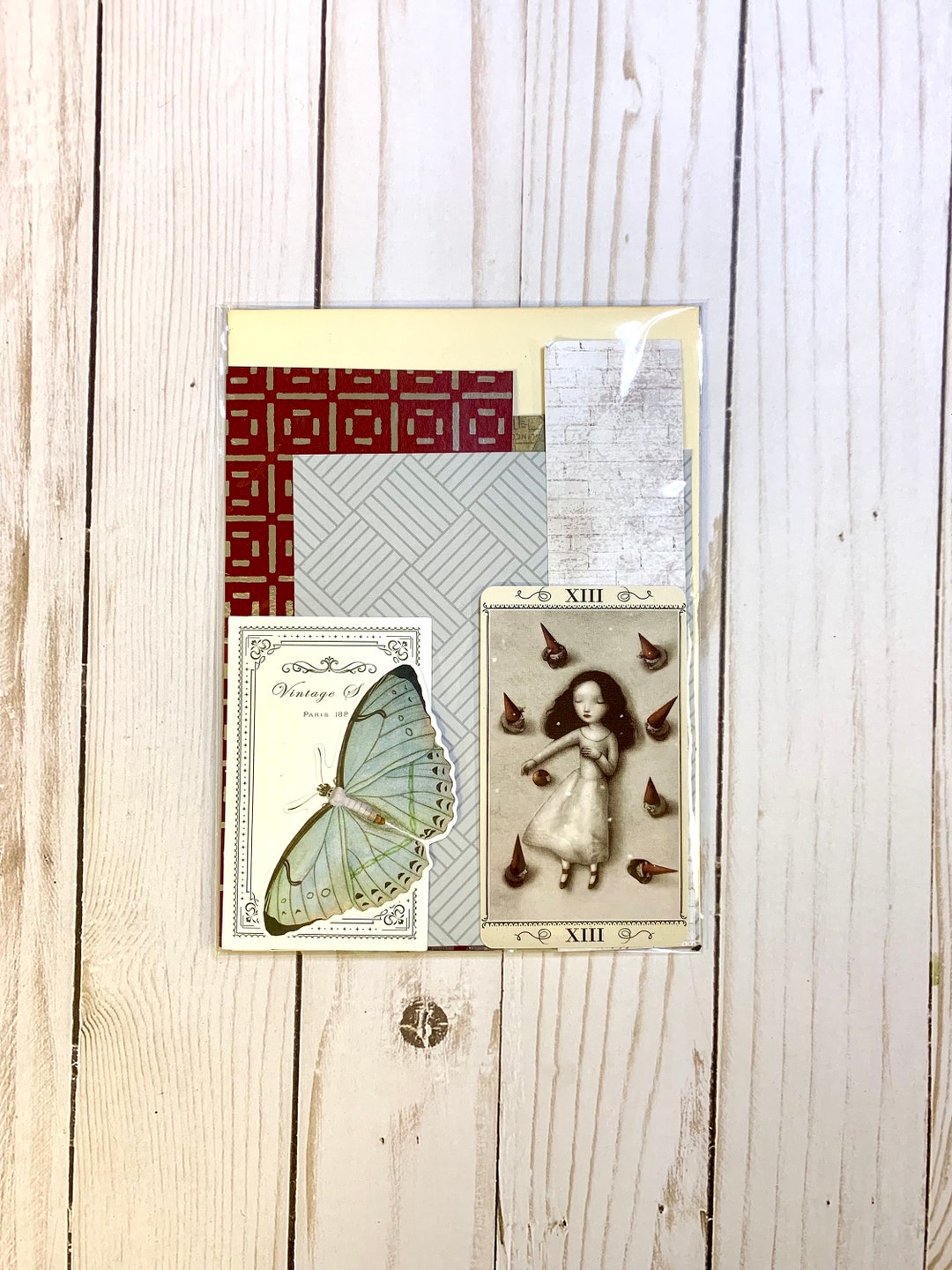 Tarot Card Scrapbook Supplies, Death Mixed Paper Pack, Ephemera ...