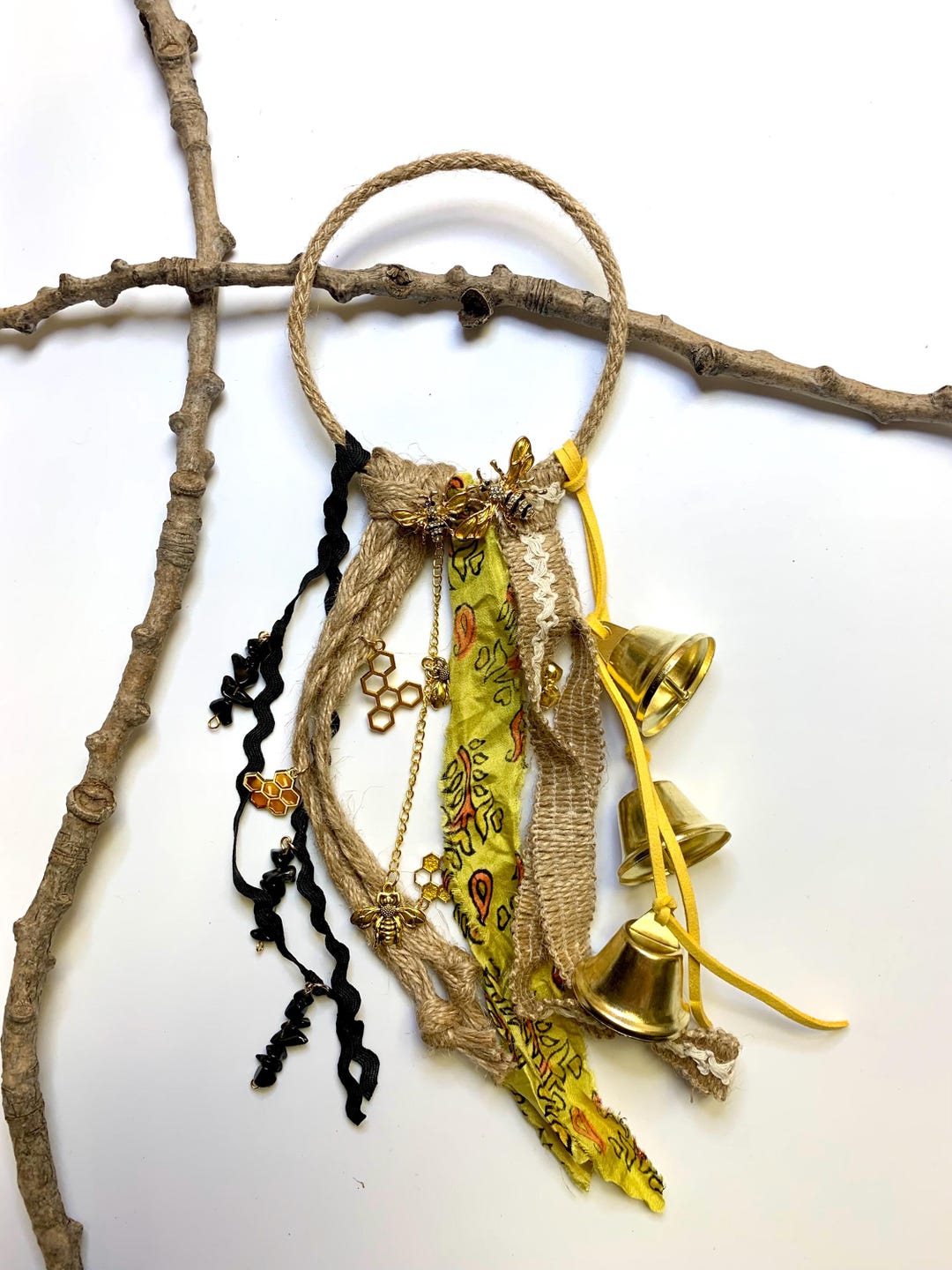 Home Blessing Bells - Honey Bee - Sound Cleansing, Wiccan Positive ...