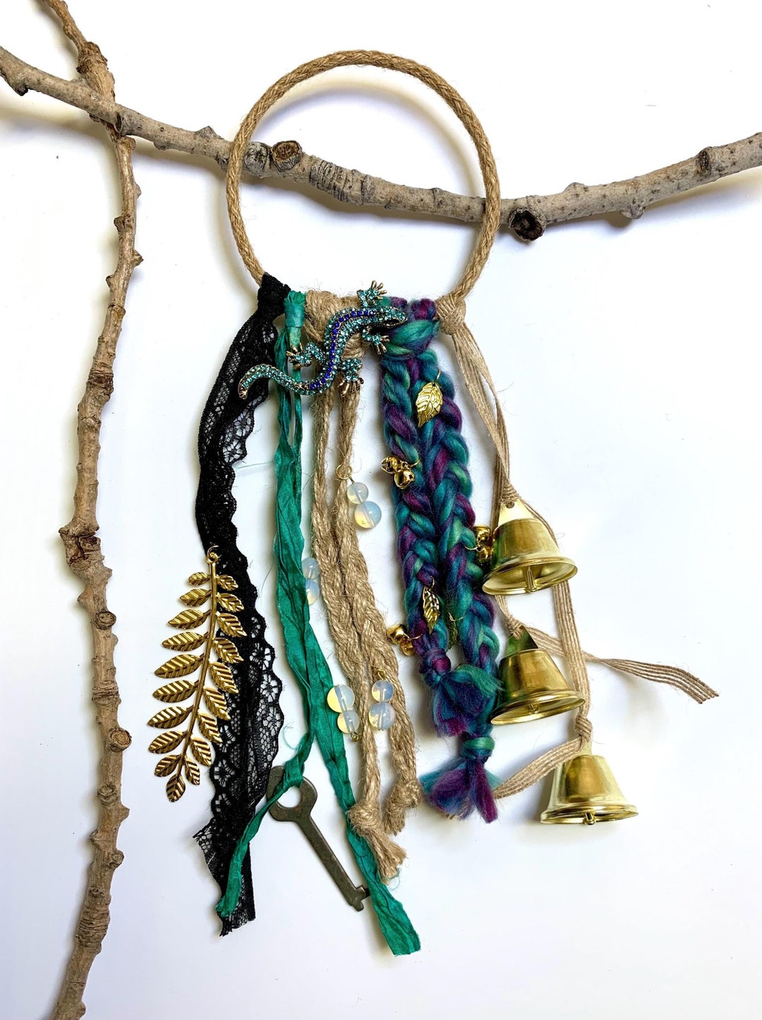 Witches Blessing Bells - Salamander - Blessing Bells for Home ...