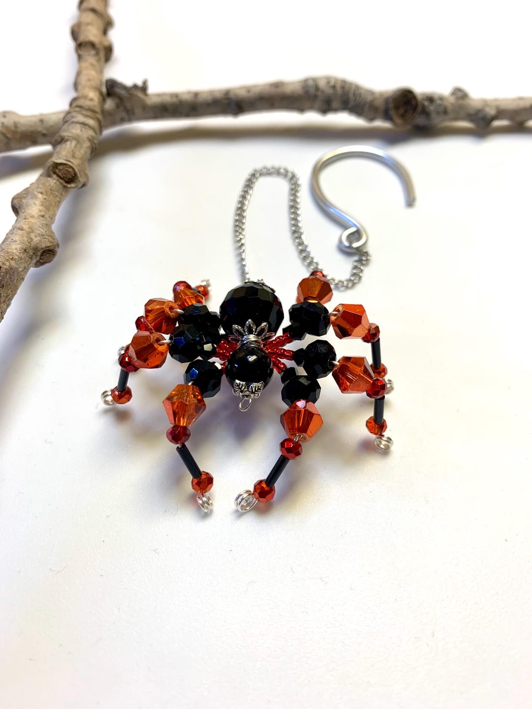 Suncatcher: Beaded House Spider Plant Hanger, Good Luck Talisman - Etsy