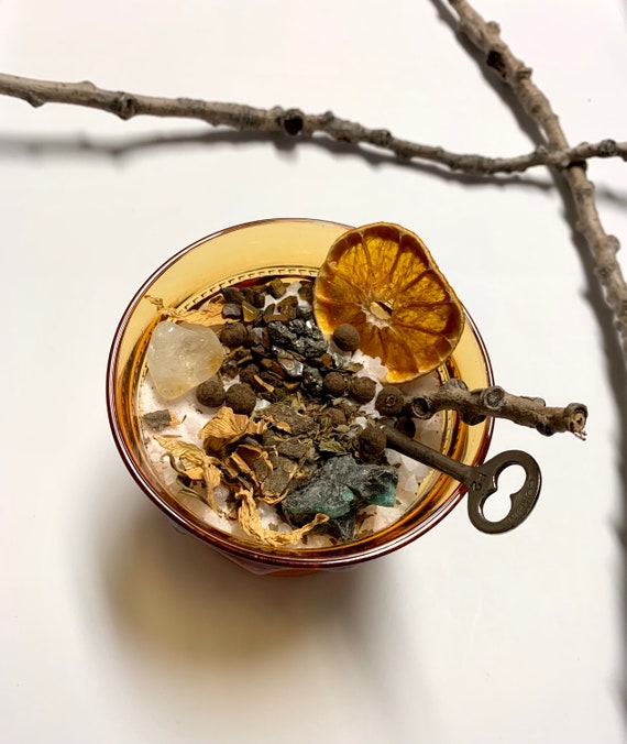 Abundance Good Luck Salt Bowl Ingredients Witchcraft Altar - Etsy