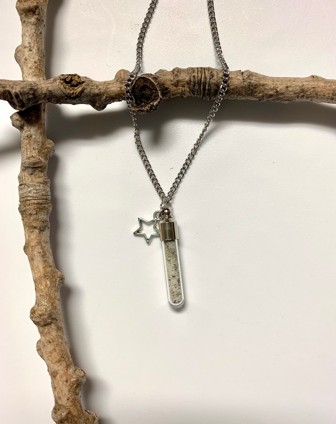 Green Salt Necklace - Metaphysical Jewelry, Talisman, Witchy Accessory ...