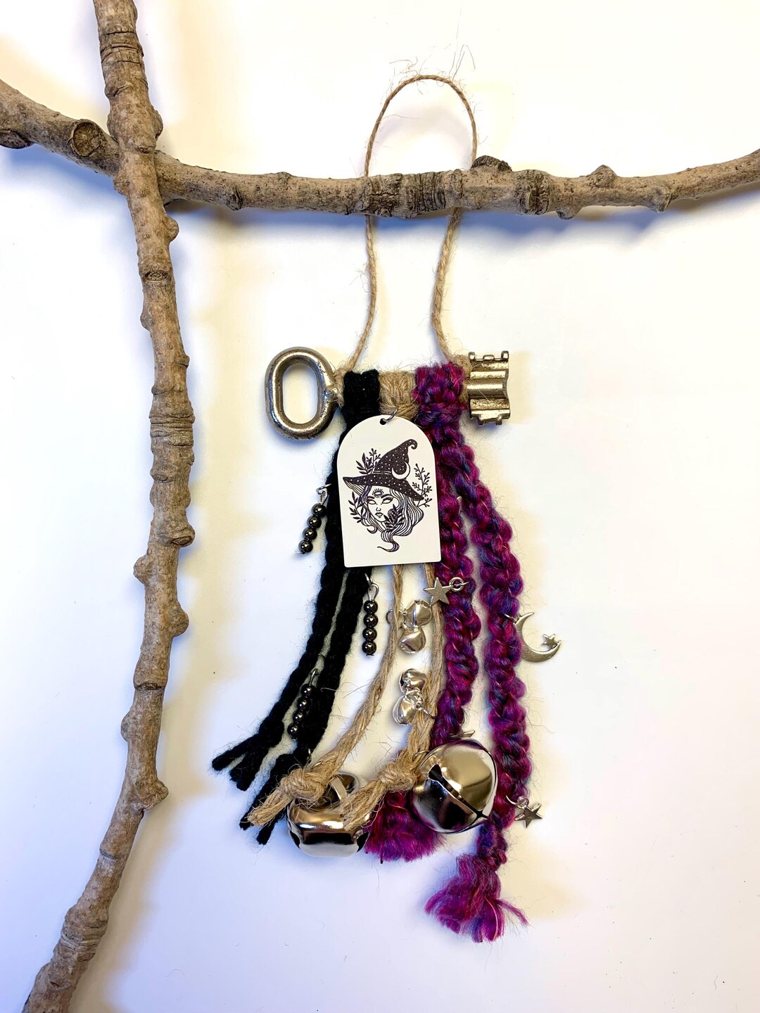 Skeleton Key Blessing Bell - Third Eye - Front Door Bells, Witches ...