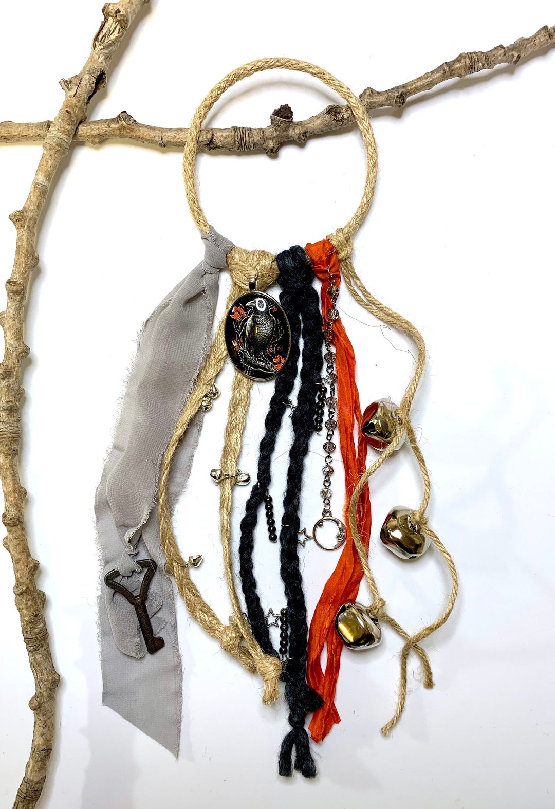 Witch Bells Crow Blessing Bells for Home Protection, Eclectic Decor ...