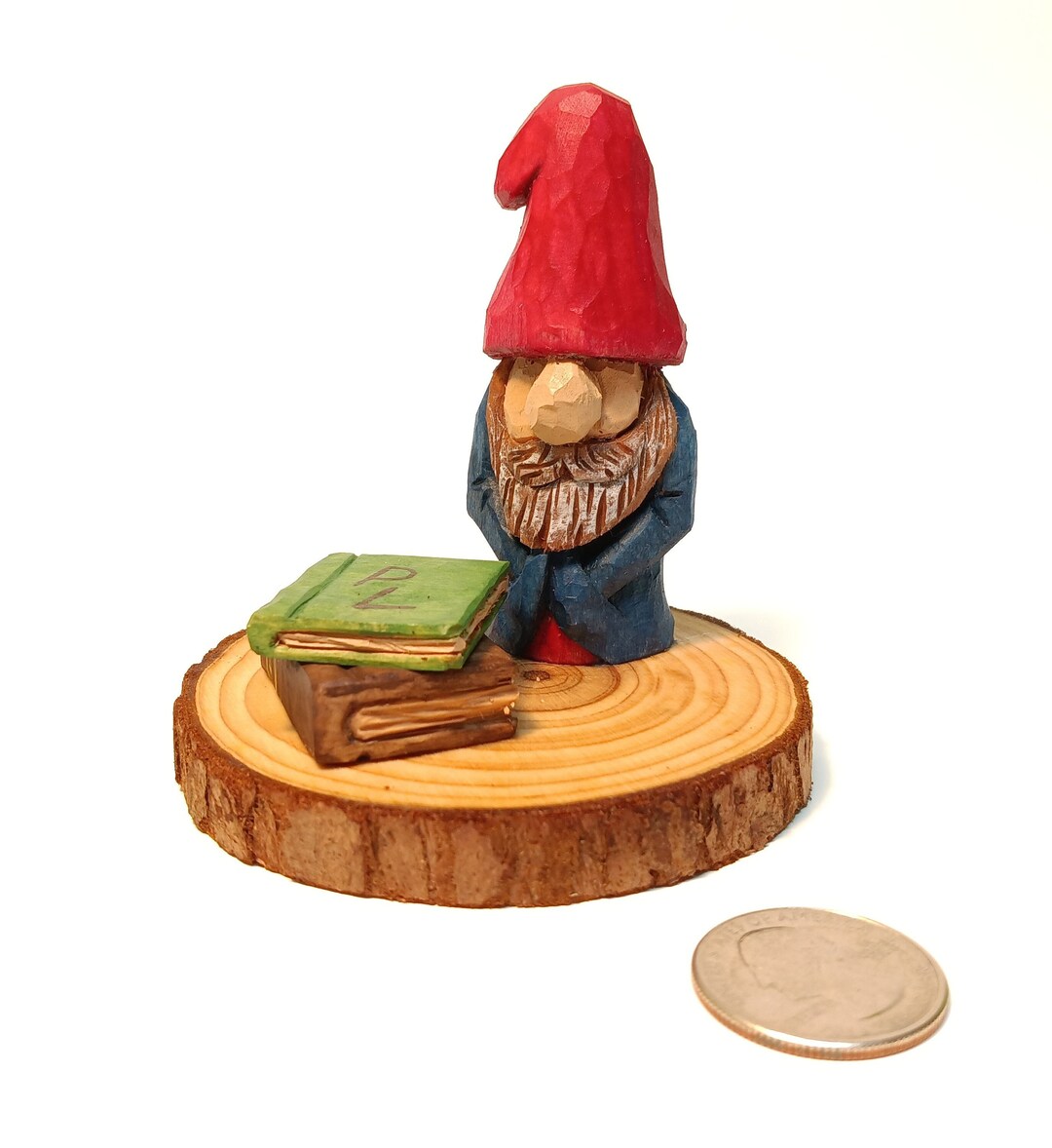 Hand-carved Library Gnome FREE Shipping - Etsy