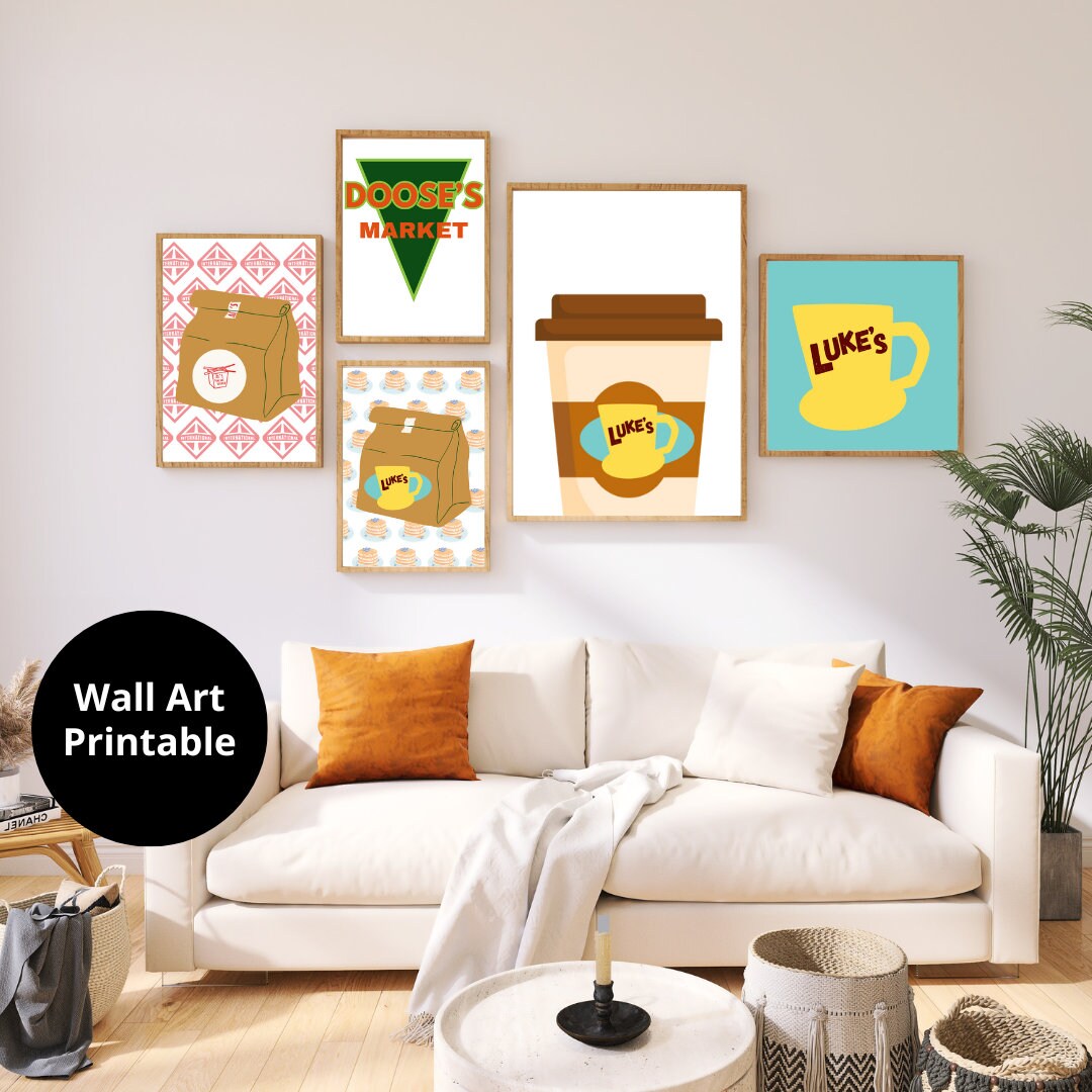 Gilmore Girls Inspired Wall Art | Instant Download | Luke's | Coffee ...