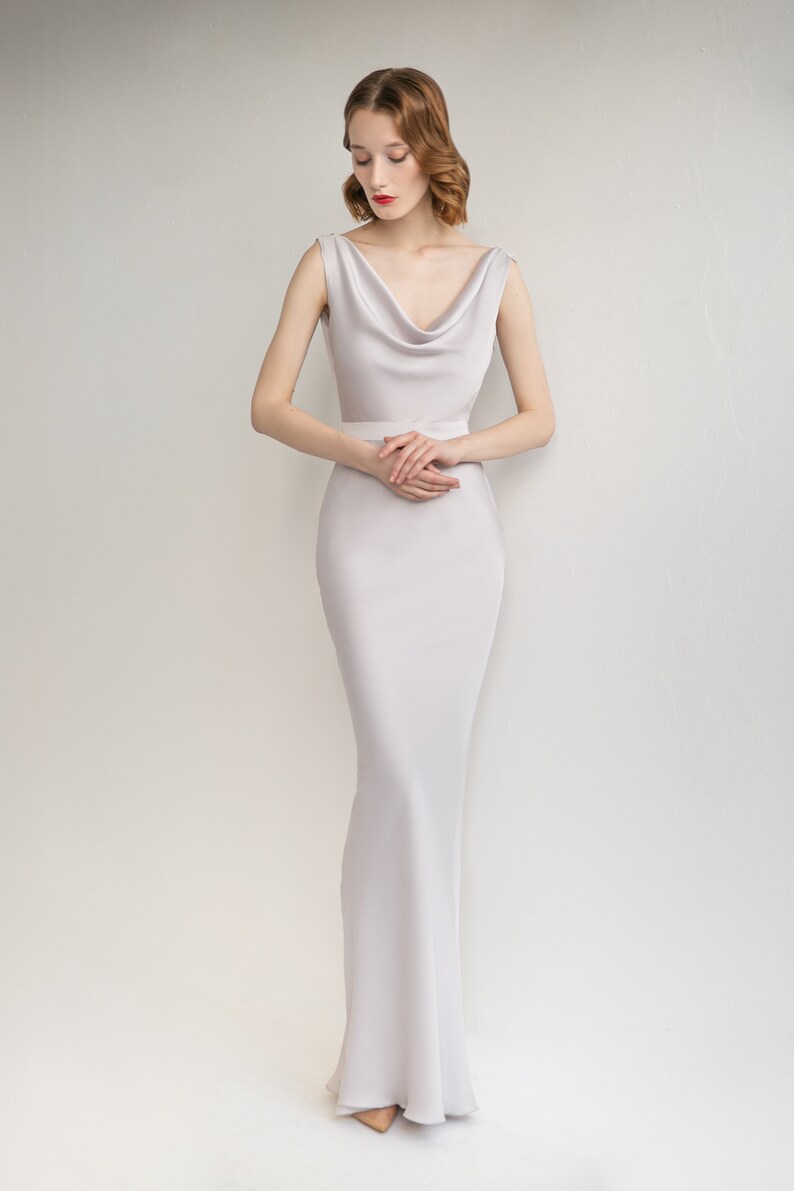 Reception Dress JILLIAN. Simple Wedding Dress Minimalist - Etsy